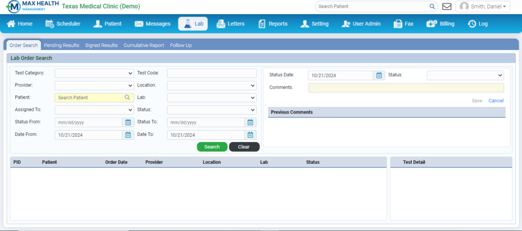 Electronic Health Records (EHR) - Max Health