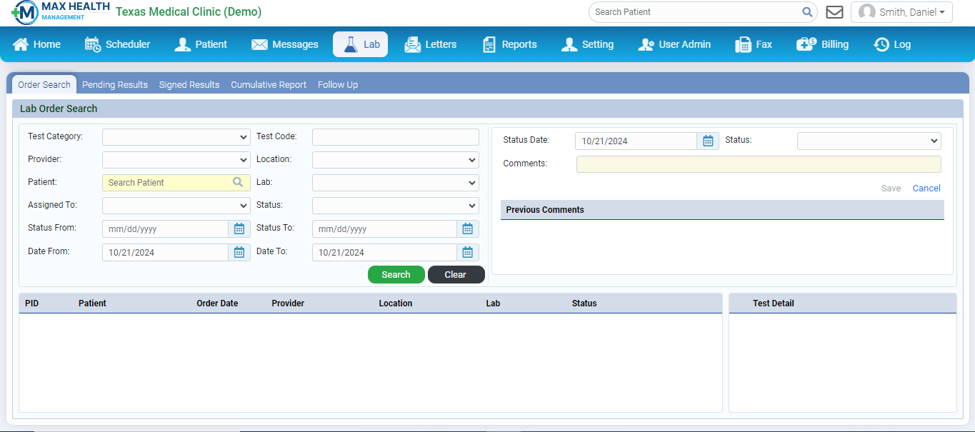 Electronic Health Records (EHR) - Max Health